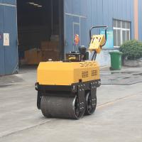 China Mini 0.5 Ton Double Drum Vibrating Road Roller Compactor with Kawasaki Hydraulic Pump for sale
