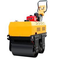 China 425mm Drum Diameter Small 0.5 Ton Double Drum Road Roller Diesel Asphalt Compactor for sale