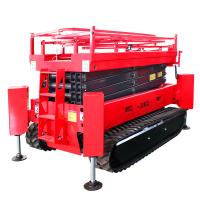 China Outdoor Rough Terrain Crawler Scissor Lift with 320kg Capacity and Extended Platform for sale