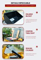 China Small Size Mini Bucket Loader 300kg 400kg for Easy Operation and Material Handling for sale