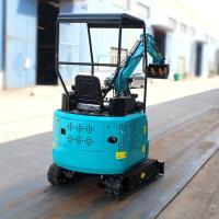 China 1800 kg Machine Weight HUAQI Mini Digger Crawler Excavator with Eaton Hydraulic Cylinder for sale
