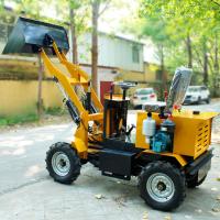 China 0.8 Ton Frontal Compact Mini Front Loader 1 cbm Bucket Capacity for Restaurant for sale