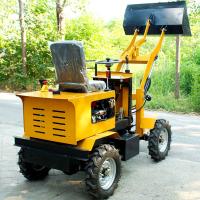 China 0.8 Ton Frontal Compact Mini Front Loader 1 cbm Bucket Capacity for Restaurant for sale
