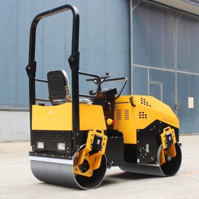 China 1.5 Ton Single Drum And Double Drum Ride-On Road Roller with Exciting Force of 30KN for sale
