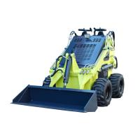 China Electric Start Skid Steer Loader with 1Ton Capacity and Heavy Duty Crawler Design for sale