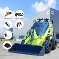 China Electric Start Skid Steer Loader with 1Ton Capacity and Heavy Duty Crawler Design for sale