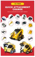China Powerful 500KG Mini Skid Steer Loader with Track 15.7 kW and 17.1KW Maximum Power for sale