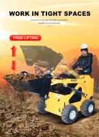 China Powerful 500KG Mini Skid Steer Loader with Track 15.7 kW and 17.1KW Maximum Power for sale