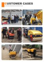 China 0.3 Ton Diesel Gasoline Mini Road Roller with Huade Hydraulic Pump and Kubota Engine for sale