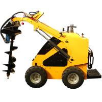 China Small Agriculture Machinery Mini Digger Wheel Type Mini Skid Steer with Stratton Engine for sale