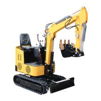 China 1.2 Ton Mini Excavator Crawler Digger with Eaton Hydraulic Pump and CHANGCHAI Engine for sale