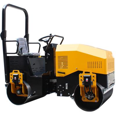 China Mini Asphalt Road Roller Machine 2 Ton Diesel Engine and Hydraulic Vibratory Features for sale