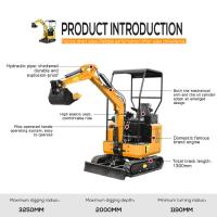 China Standard Rated Speed Mini Digger Compact Crawler Excavator with Free Shipping for sale