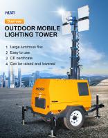 China Diesel Light Tower Multifunction Outdoor Tower Light with 3500K Color Temperature for sale