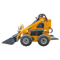 China 420 Wheel Skid Steer Loader with 4 in 1 Bucket Customer's Requirement and Affordable for sale
