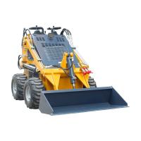 China 420 Wheel Skid Steer Loader with 4 in 1 Bucket Customer's Requirement and Affordable for sale