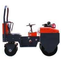 China High Power 8HP 1Ton Ride-on Mini Vibratory Roller for Small Size Road Construction for sale