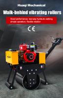China Electric Start 0.3 Ton Walk Behind Single Drum Roller HQ-YL600C for Vibratory Road Repair for sale