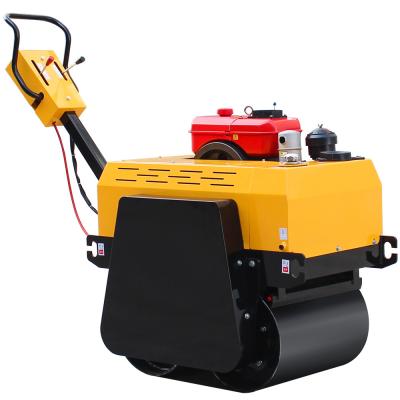China Hydraulic Drive Double Drum Pedestrian Roller Hand/Electric Start 500kg Smooth Wheel for sale