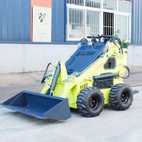 China 375KG HQ Hydraulic Cylinder Diesel Tracked Loader Skid Steer Front End Loader With Track for sale