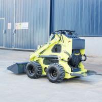 China 375KG HQ Hydraulic Cylinder Diesel Tracked Loader Skid Steer Front End Loader With Track for sale