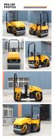 China 5.5L Fuel Tank 1.5 Ton Full Hydraulic Construction Machinery Road Roller for Road Repair for sale