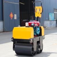 China 0.5 Ton Walk Behind Double Drum Vibratory Roller Road Roller with Unique Selling Point for sale