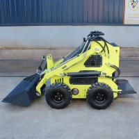 China Mini Skid Steer Loader With Backhoe and Rotating Screening Bucket for Various Terrain for sale