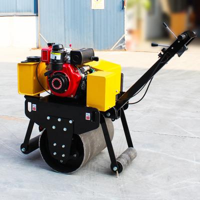 China Walk Behind Double Single Drum Vibratory Roller Compactor with 70HZ Vibration Frequency for sale