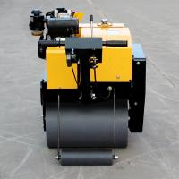 China Walk Behind Double Single Drum Vibratory Roller Compactor with 70HZ Vibration Frequency for sale