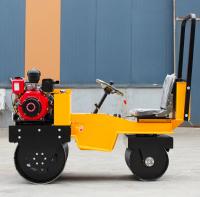 China Vibratory Roller 0.6 Ton Mini Double Drum Ride-On Road Roller with CF178/R180 Engine for sale