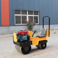 China Vibratory Roller 0.6 Ton Mini Double Drum Ride-On Road Roller with CF178/R180 Engine for sale