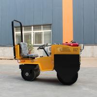 China Vibratory Roller 0.6 Ton Mini Double Drum Ride-On Road Roller with CF178/R180 Engine for sale