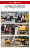China Suitable For Various Terrains Single Wheel Double Wheel 600mm Handheld Small Road Roller for sale
