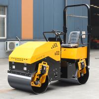 China 70Hz Excitation Frequency 1.5t Dual Wheel Fully Hydraulic European Standard Engine Road Roller for sale
