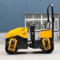 China 70Hz Excitation Frequency 1.5t Dual Wheel Fully Hydraulic European Standard Engine Road Roller for sale