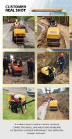 China 70Hz Excitation Frequency 1.5t Dual Wheel Fully Hydraulic European Standard Engine Road Roller for sale