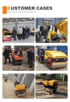 China Kawasaki Hydraulic Valve 8t 8000kg Diesel Road Roller for Asphalt and Earth Compaction for sale