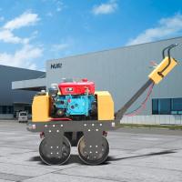 China Walk Behind Double Drum Vibration Compactor with HUAQI Hydraulic Pump and HONDA Engine for sale