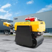 China Walk Behind Double Drum Vibration Compactor with HUAQI Hydraulic Pump and HONDA Engine for sale