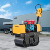 China Walk Behind Double Drum Vibration Compactor with HUAQI Hydraulic Pump and HONDA Engine for sale
