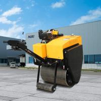 China High Walk Behind Single Drum Vibratory Roller With Steel Wheel Size And Free Shipping for sale