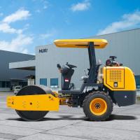 China High Vibration Double Drum Road Roller Two Thousand Dollars 70Hz Vibration Frequency for sale
