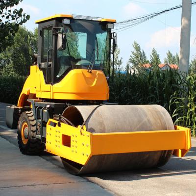 China Ride On Vibratory Single Drum 6000 Kg Asphalt Ground Road Rollers For Asphalt Laying for sale