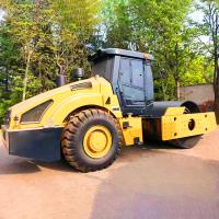 China 20 Ton Mini Wheel Road Roller With 500N/cm Static Line Load Vibration Frequency 28/35Hz for sale