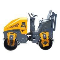 China 2 Ton Vibrating Road Roller with 11.5kw Engine Power Hydraulic Double Drum Compactor for sale