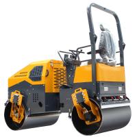 China 530mm Drum Diameter Ride on Double Drum Fully Hydraulic Asphalt Vibratory Road Roller for sale