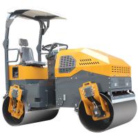 China Small Size 3 Ton Ride on Double Drum Fully Hydraulic Asphalt Vibratory Road Roller Euro 5 for sale