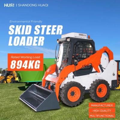 China Fast Delivery Skid Steer Skid Steer Loader Multifunctional Hydraulic Compact Skid Steer Loader With Track for sale