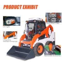 China Fast Delivery Skid Steer Skid Steer Loader Multifunctional Hydraulic Compact Skid Steer Loader With Track for sale